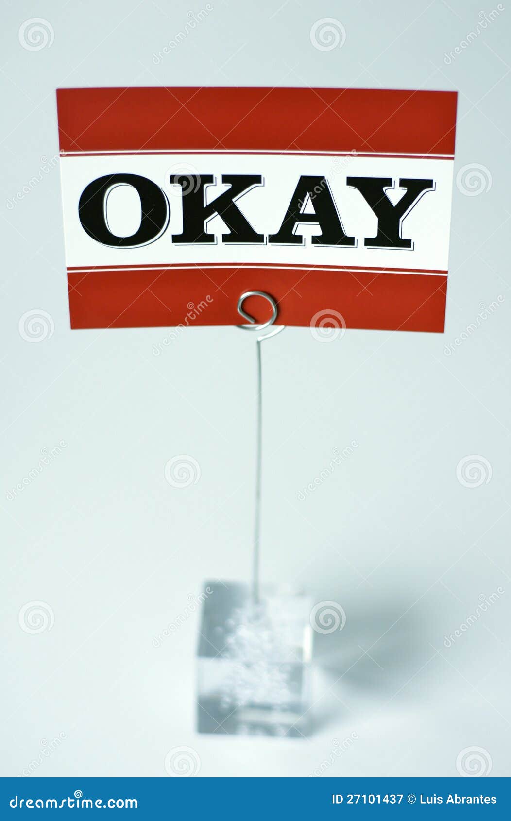 Okay stock image. Image of reasonable, card, postcard - 27101437