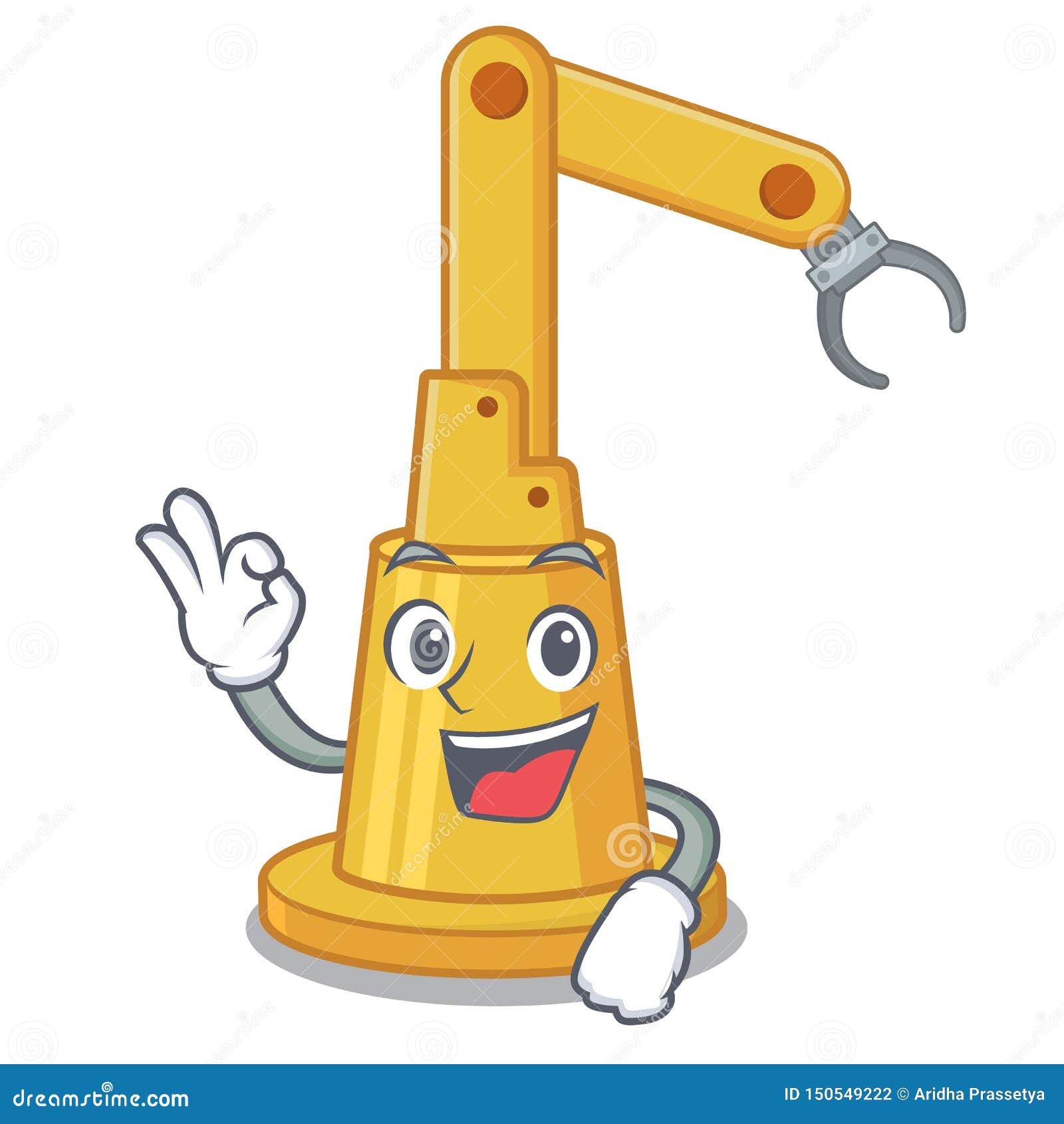 Okay Assembly Automation Machine the Cartoon Shape Stock Vector ...