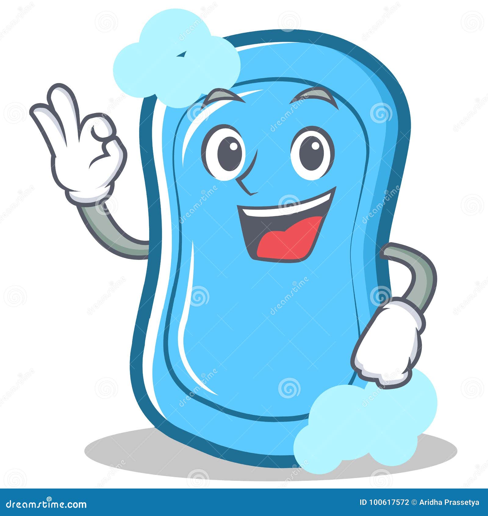 Okay Blue Soap Character Cartoon Stock Vector - Illustration of ...