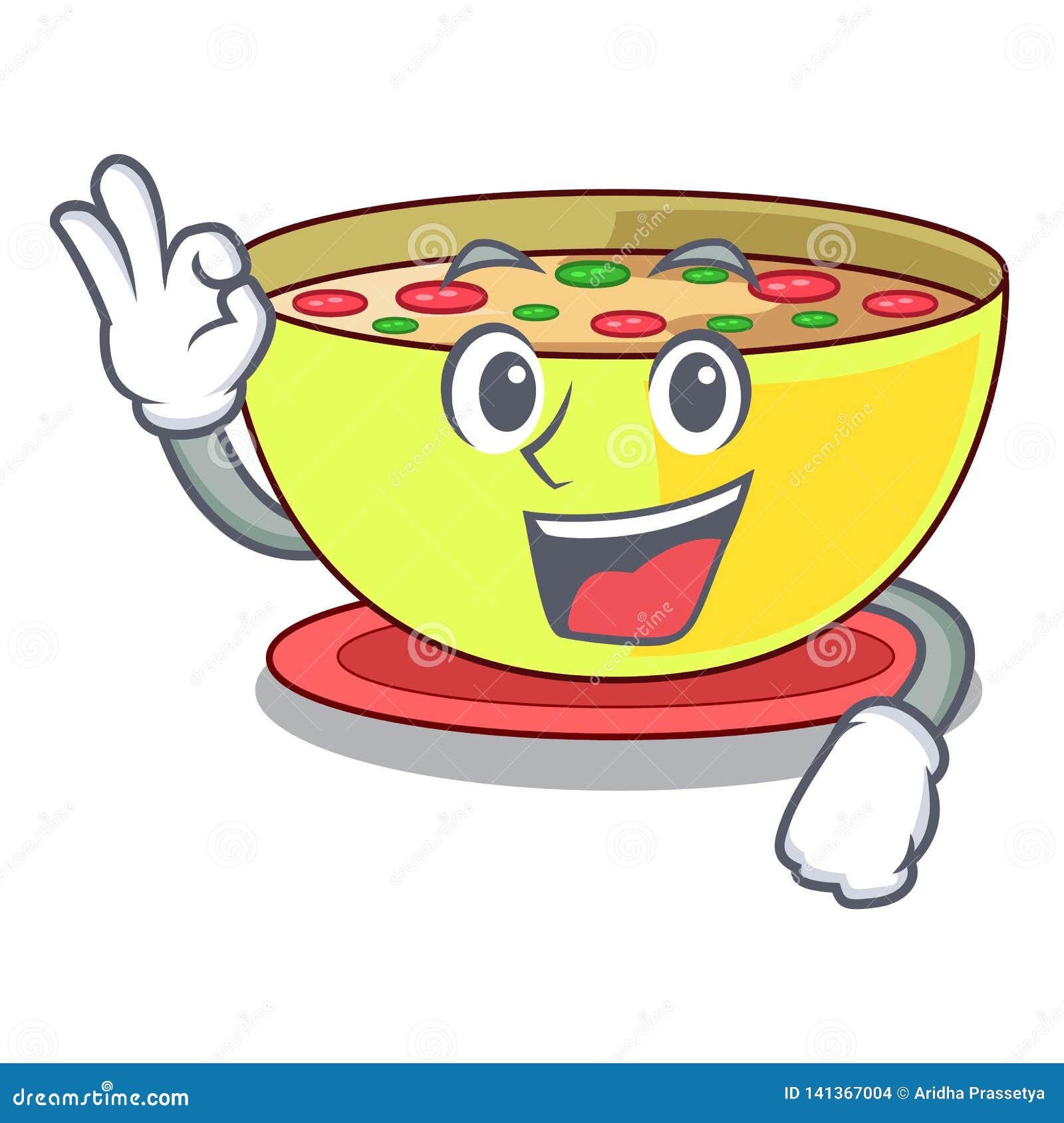 Okay Corn Chowder Isolated with the Character Stock Vector ...