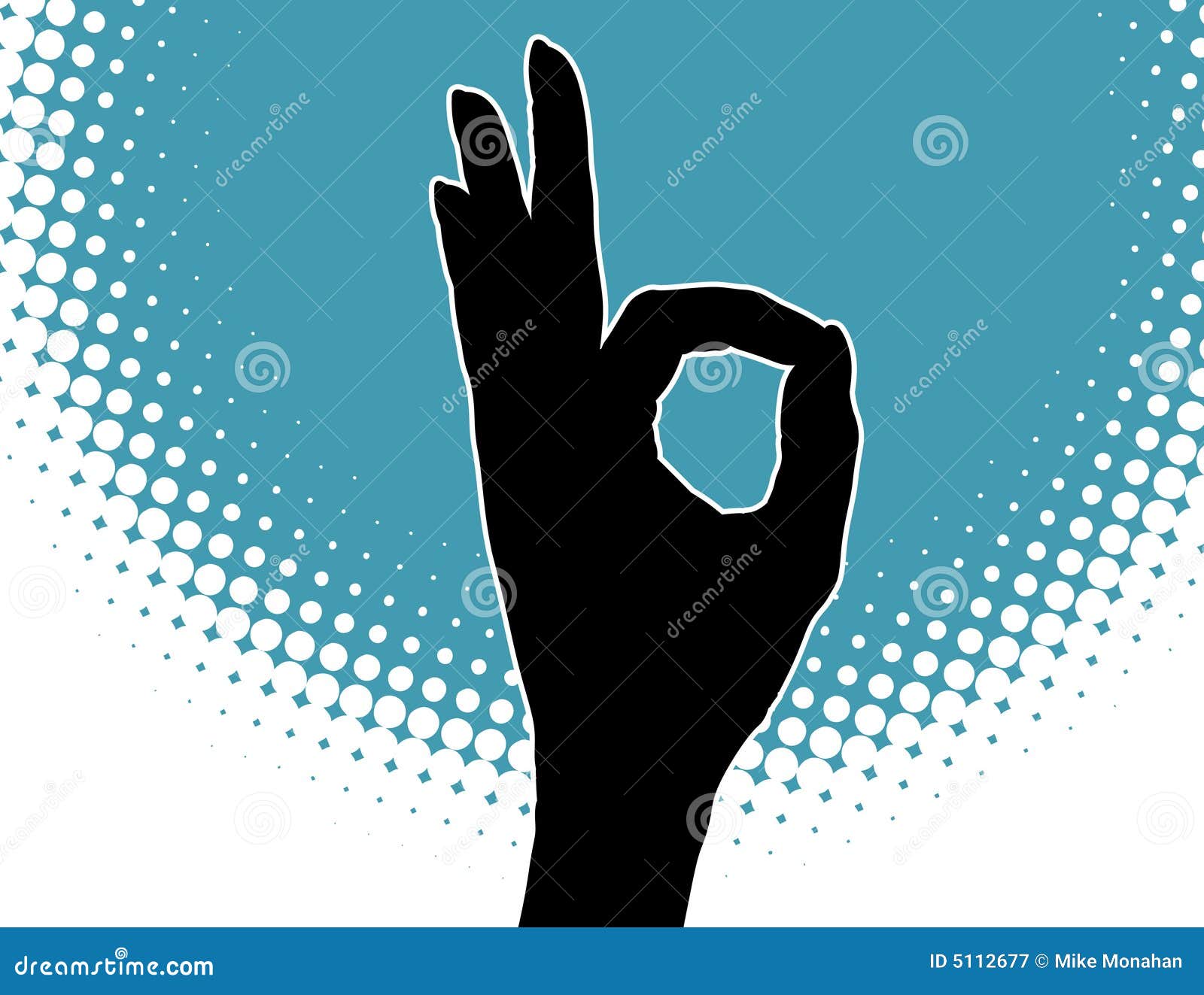 Okay gesture stock vector. Illustration of vector, body - 5112677
