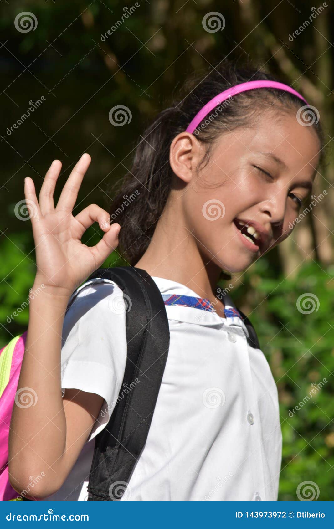 Okay Girl Student with Books Stock Photo - Image of beautiful, books ...