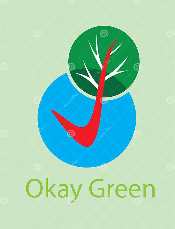 Okay Green Logo stock vector. Illustration of pattern - 59287178