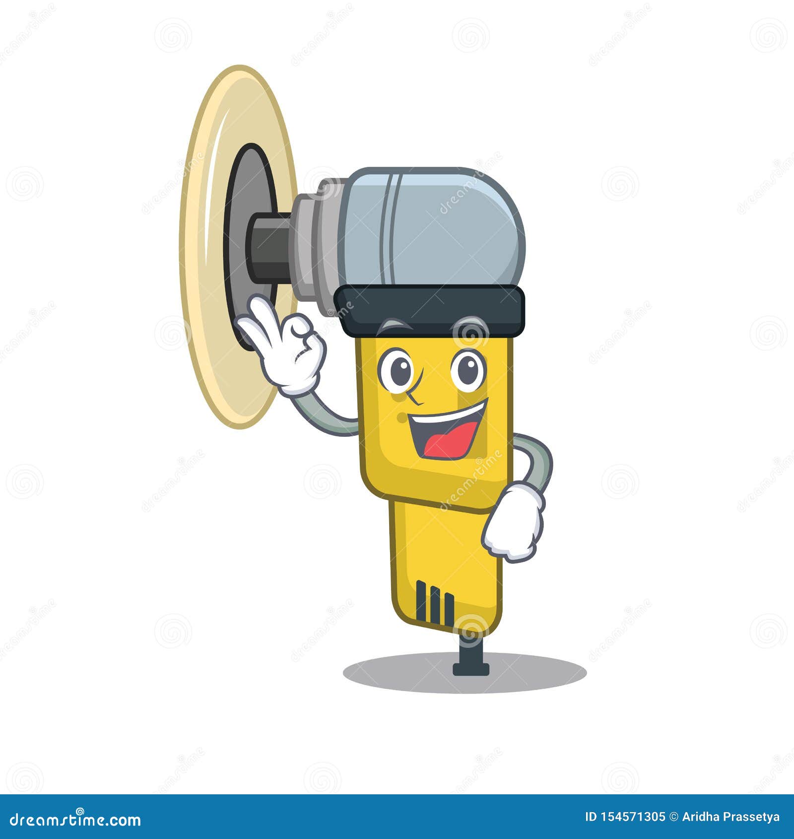 Okay Pneumatic Sander in a Cartoon Drawer Stock Vector - Illustration ...