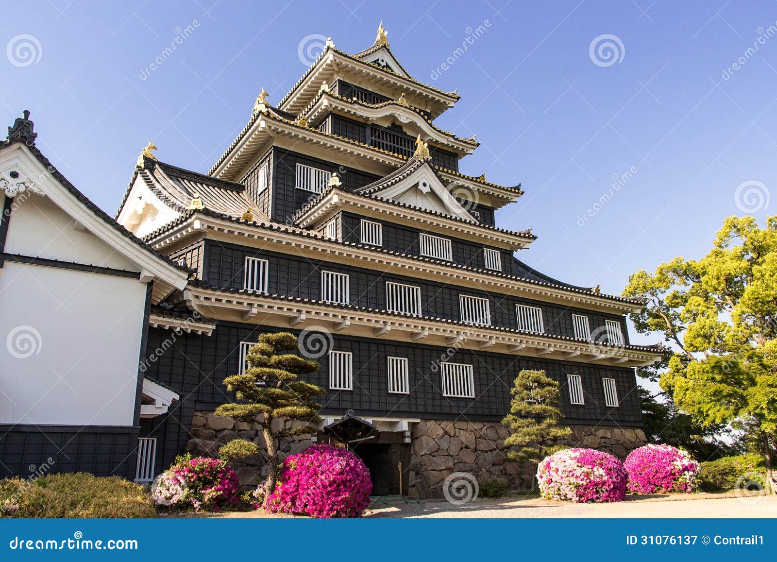 Okayama castle stock image. Image of black, landmark - 31076137