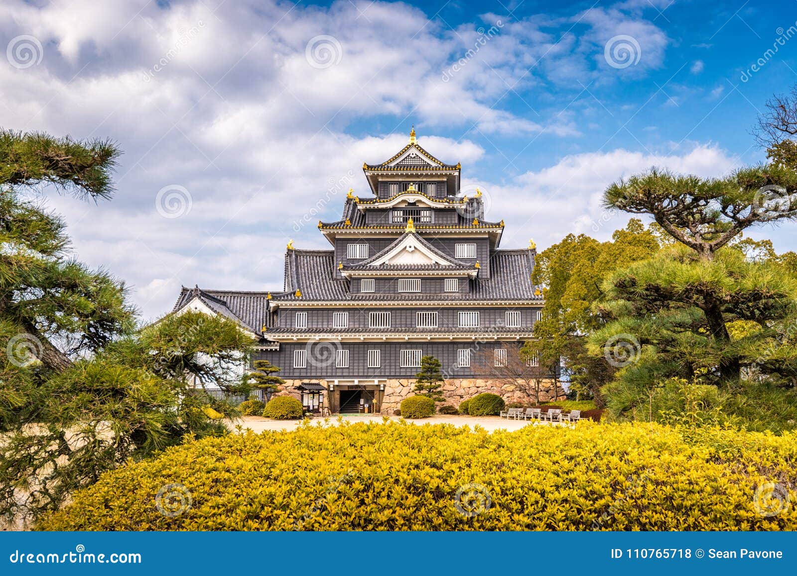 Okayama Castle, Japan stock photo. Image of landmark - 110765718