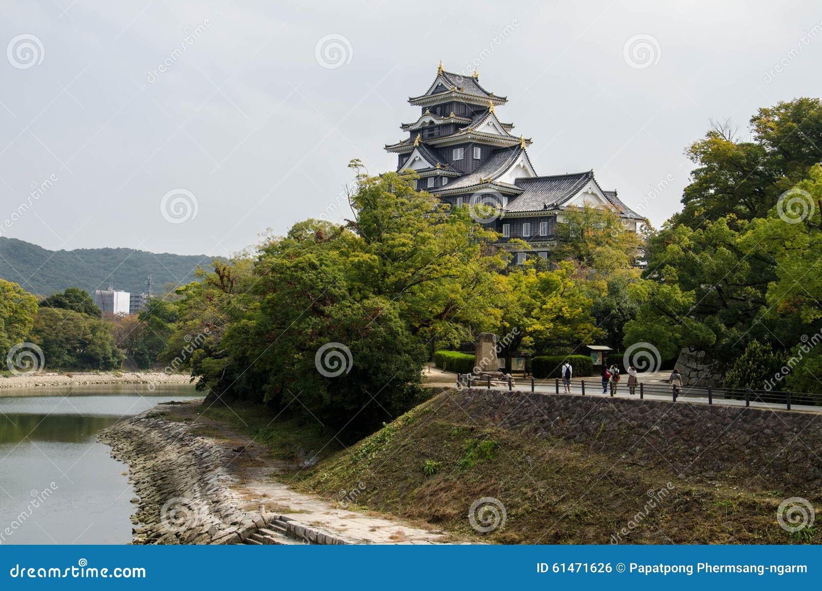 Okayama Castle stock photo. Image of castle, japanese - 61471626