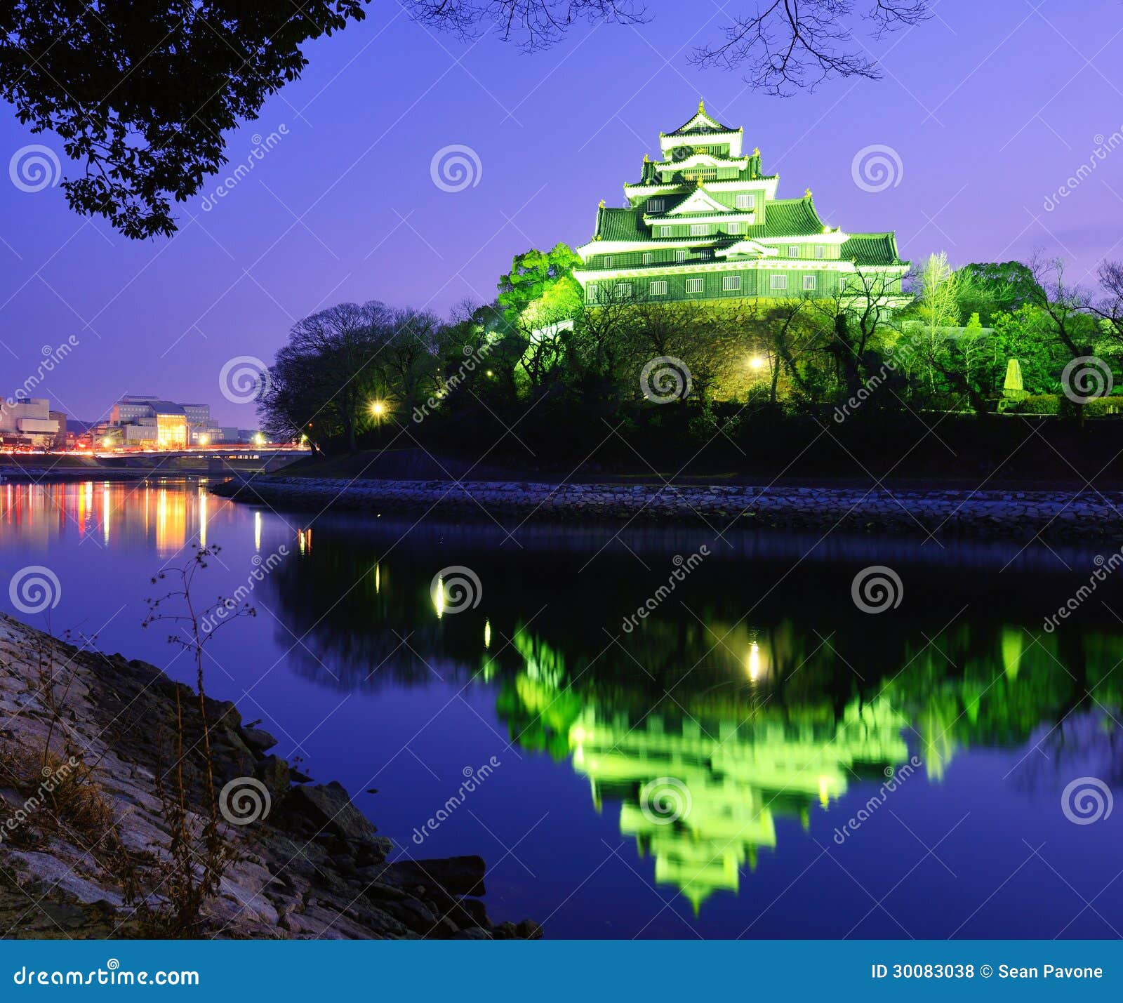 Okayama Castle stock photo. Image of moat, antique, prefecture - 30083038