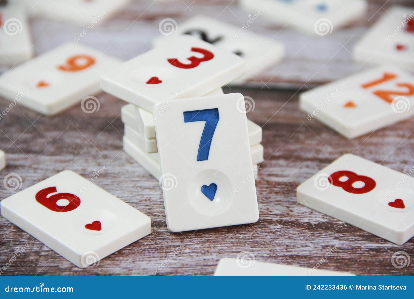 Okey Game on Green Ground Played in Turkey Stock Photo - Image of adult ...