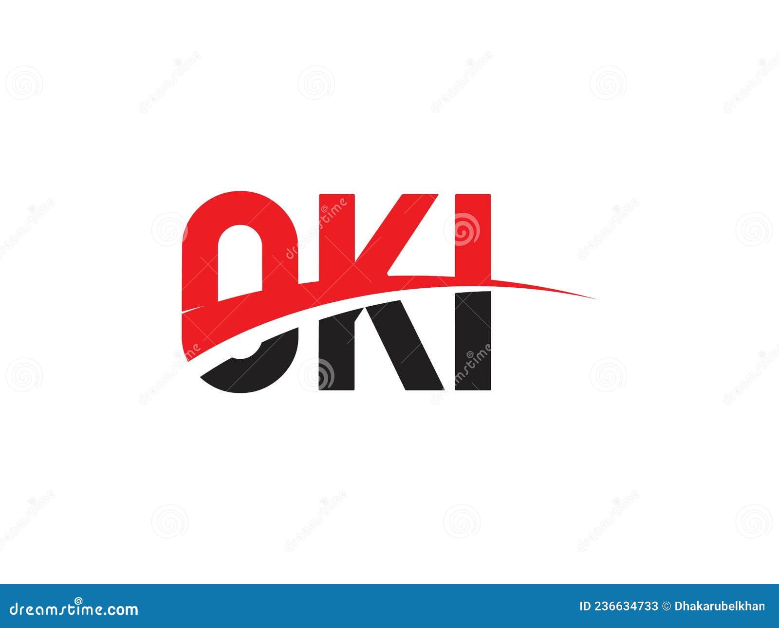 OKI Letter Initial Logo Design Vector Illustration Stock Vector ...
