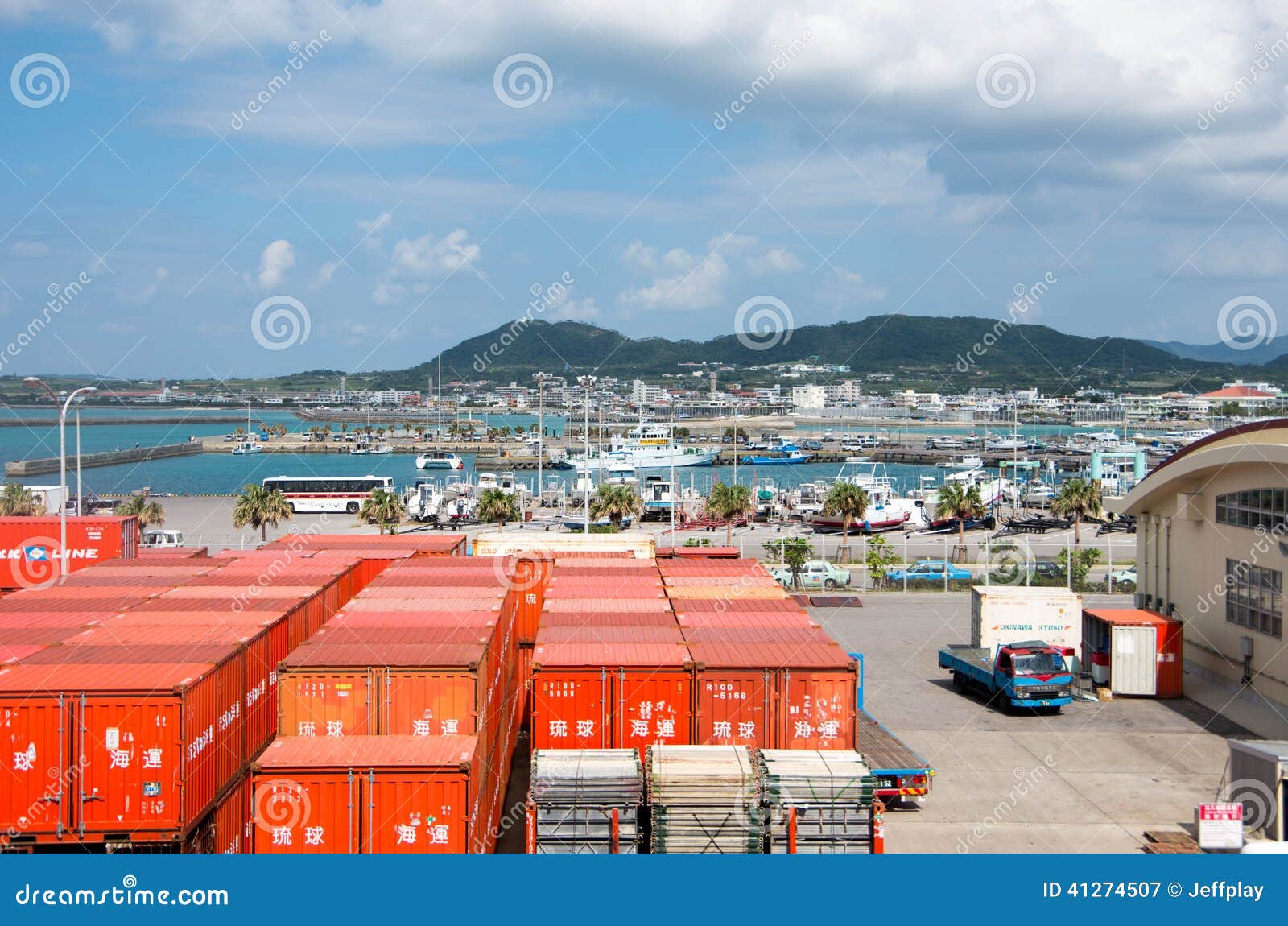 Okinawa dock of japan editorial photography. Image of unit - 41274507