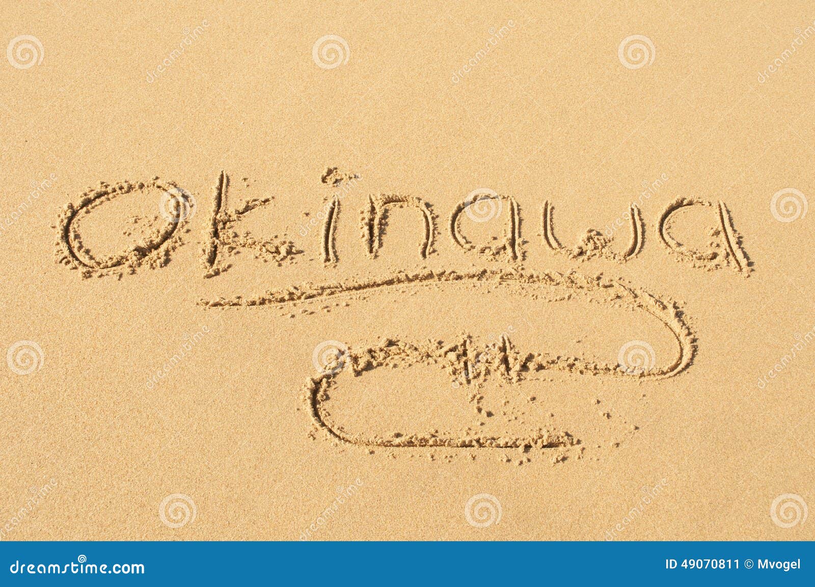 Okinawa in the Sand stock image. Image of japan, surf - 49070811
