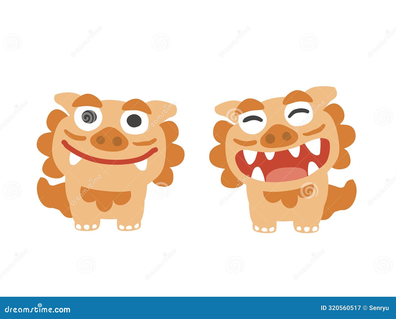 Okinawa Shisa Cartoon Vector | CartoonDealer.com #320560517