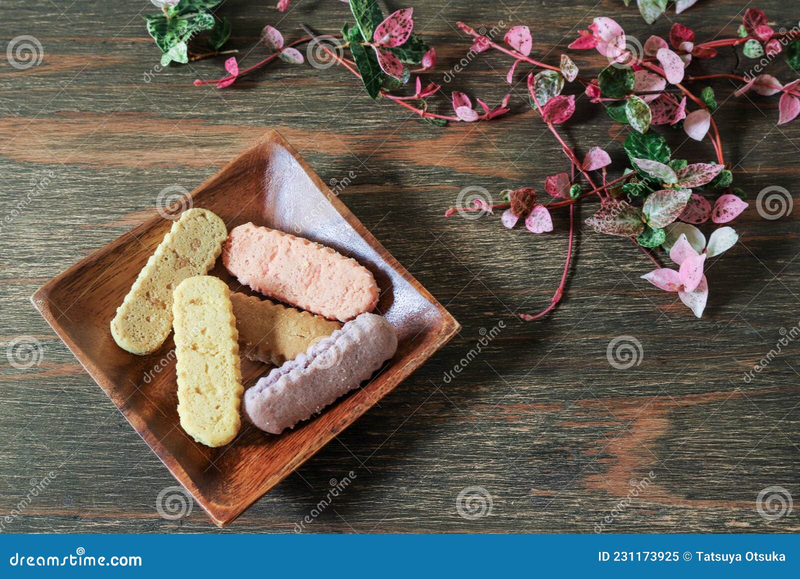 Okinawan Biscuit Called Chinsukou in Japanese Stock Image - Image of ...