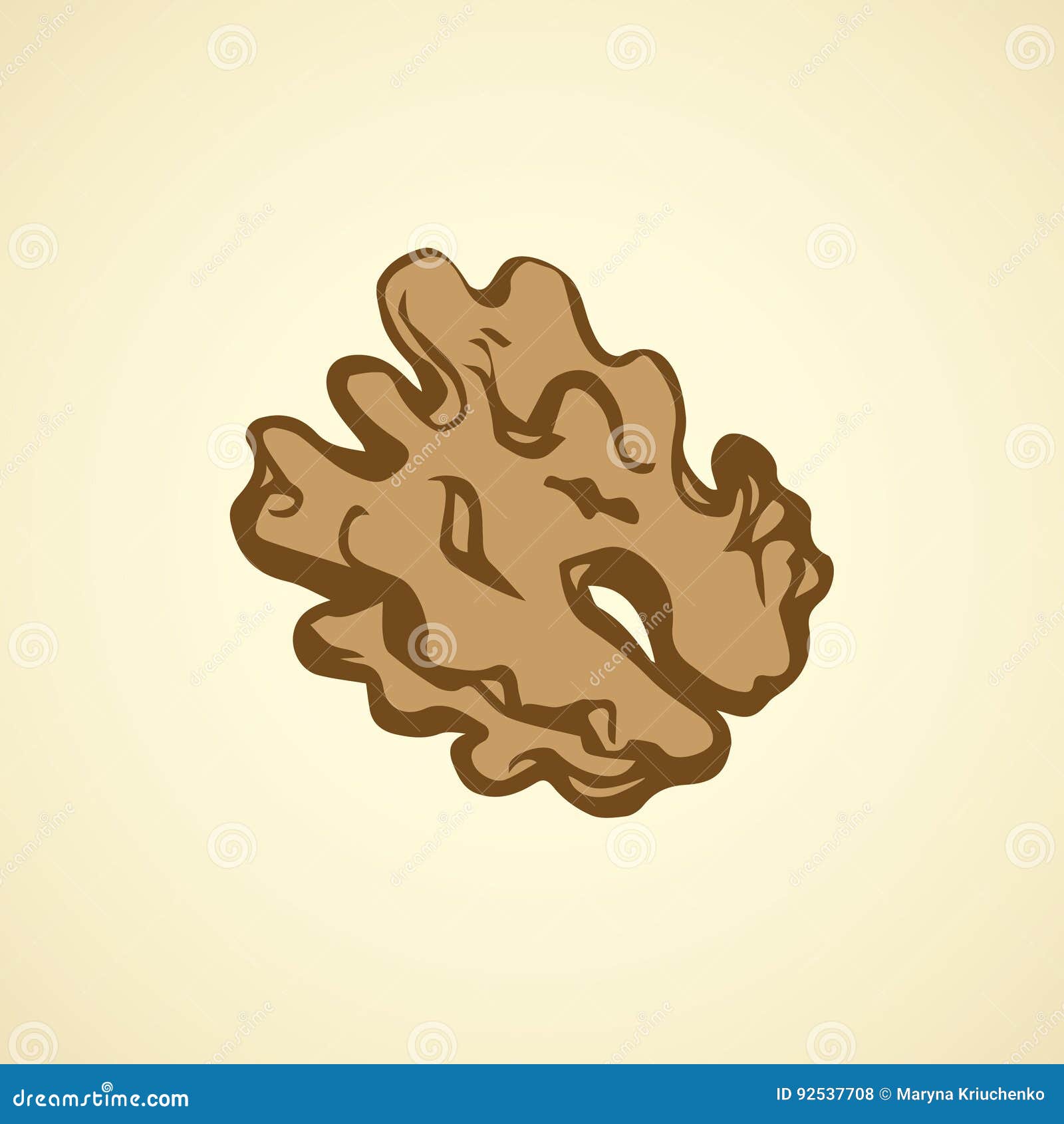 Okkernoot Vector tekening vector illustratie. Illustration of oogst ...