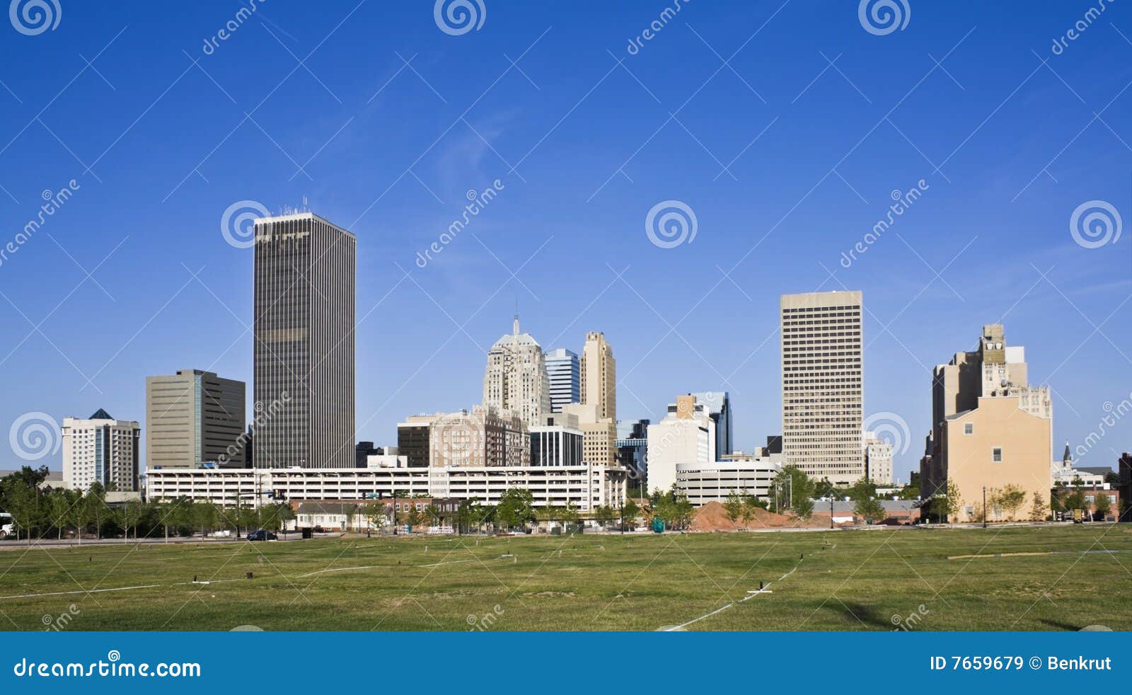 Oklahoma City stock image. Image of downtown, place, plant - 7659679