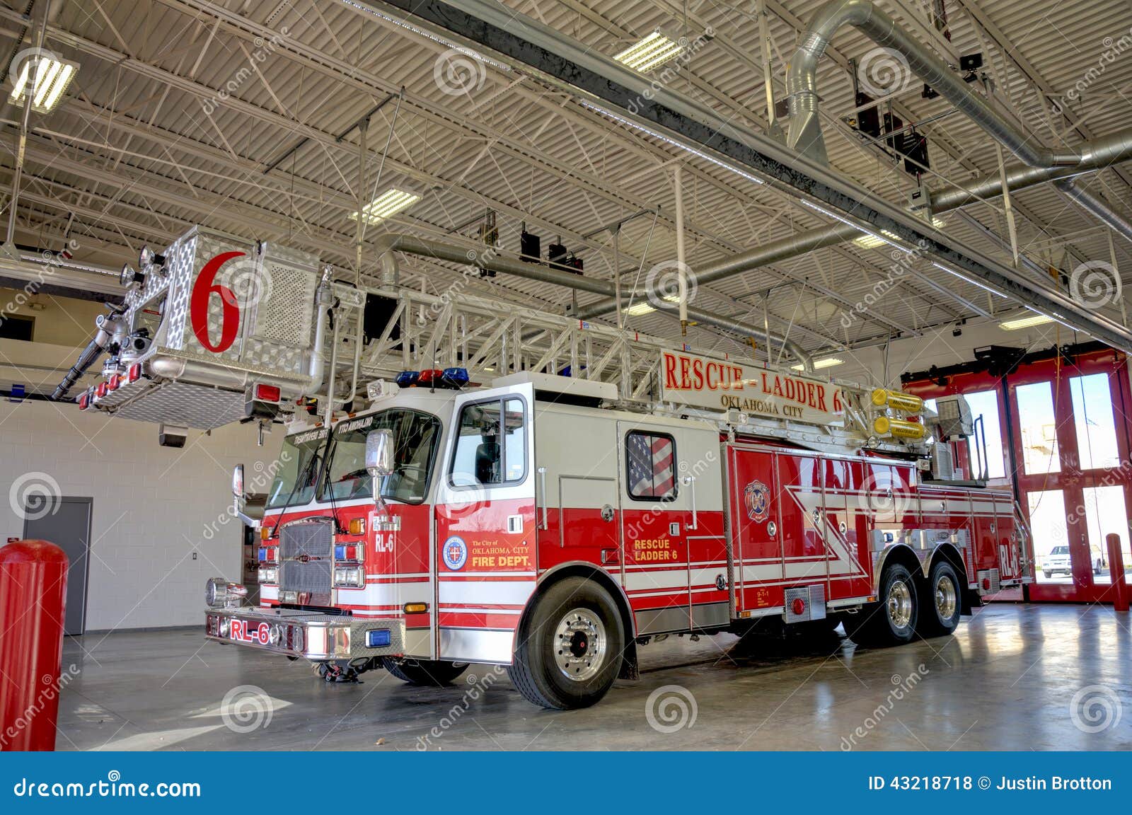 Oklahoma city Fire Engine editorial stock photo. Image of hero - 43218718