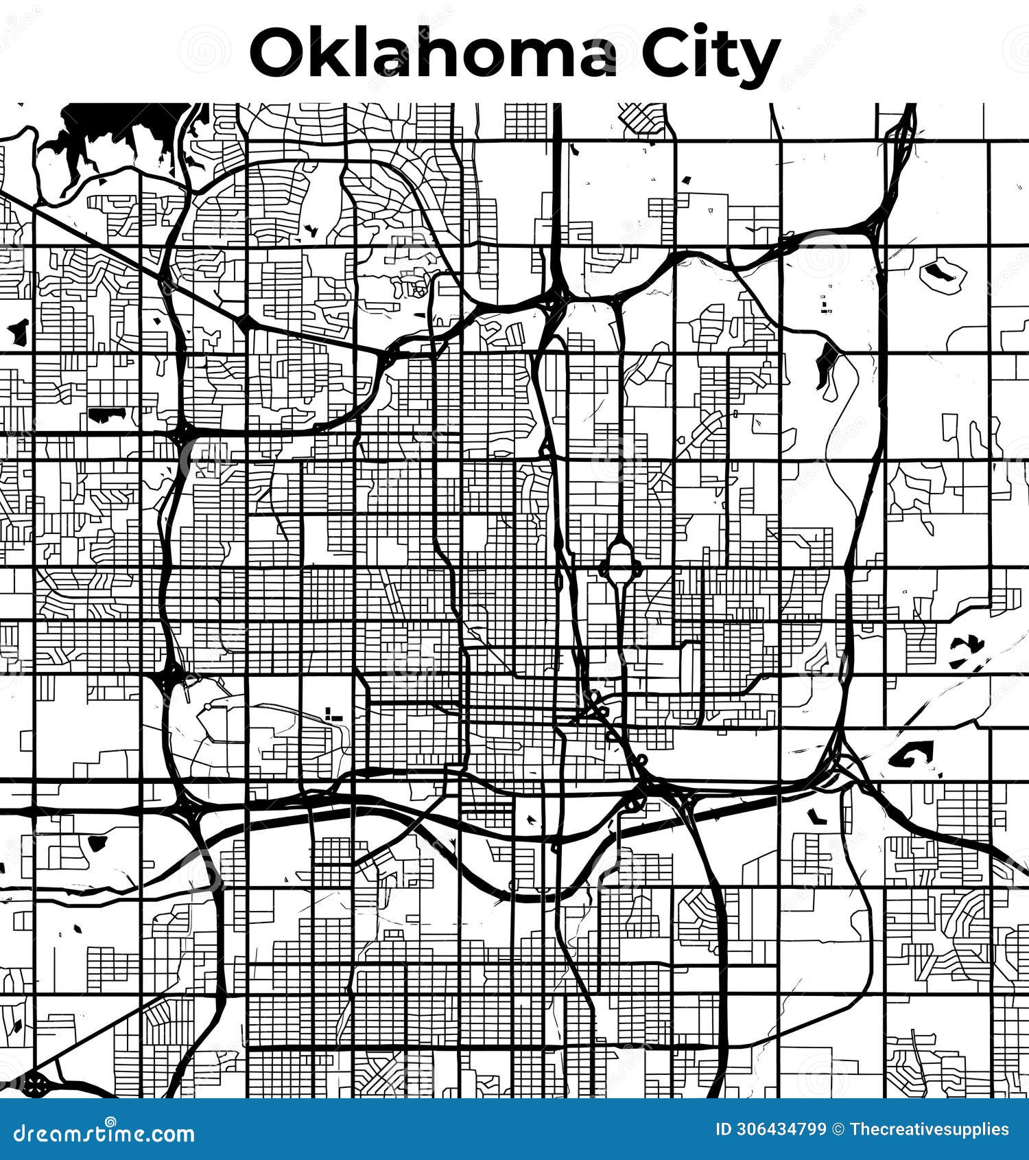 City Street Map Of Oklahoma City