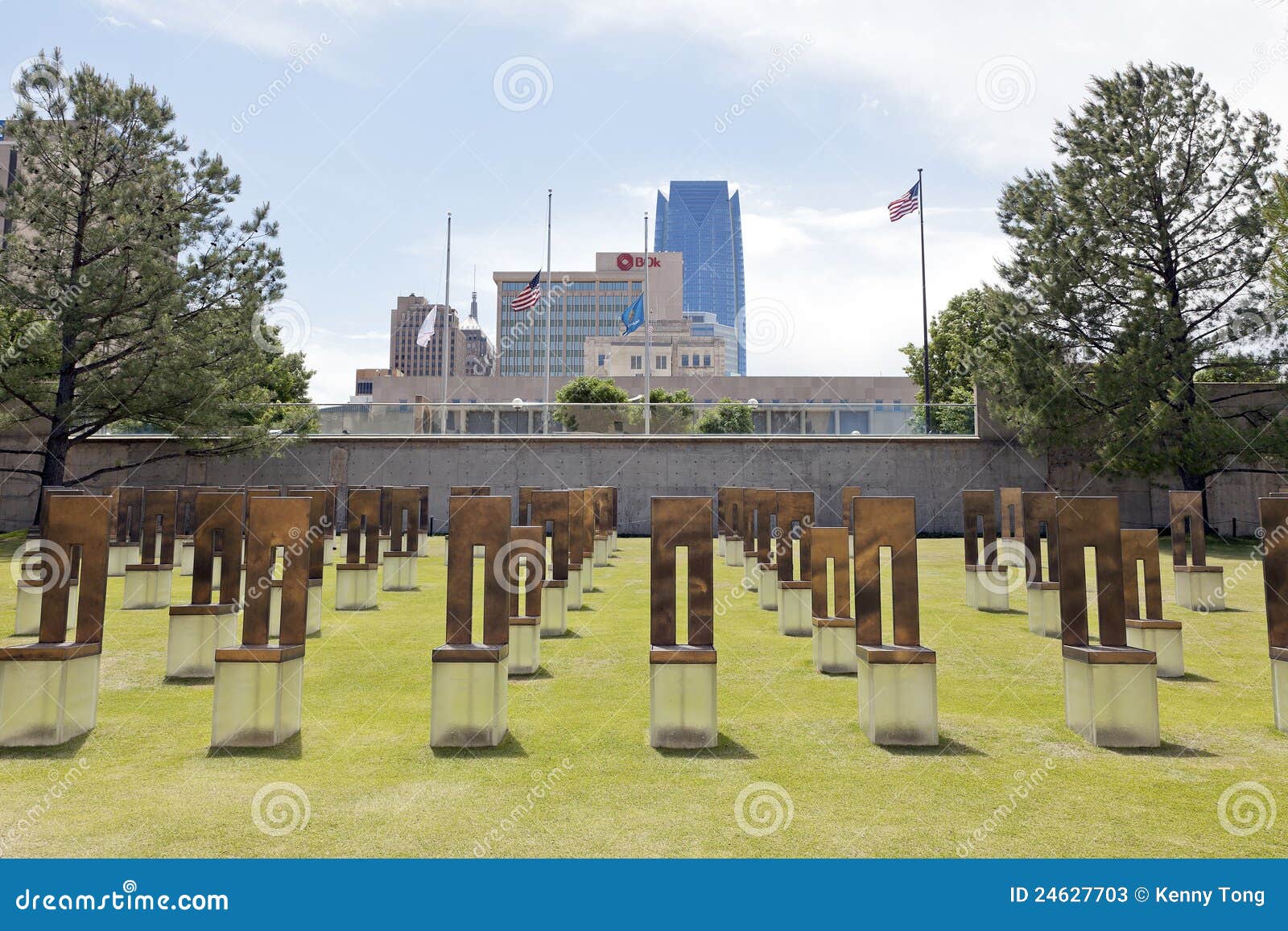Oklahoma City National Memorial Editorial Stock Photo - Image of city ...