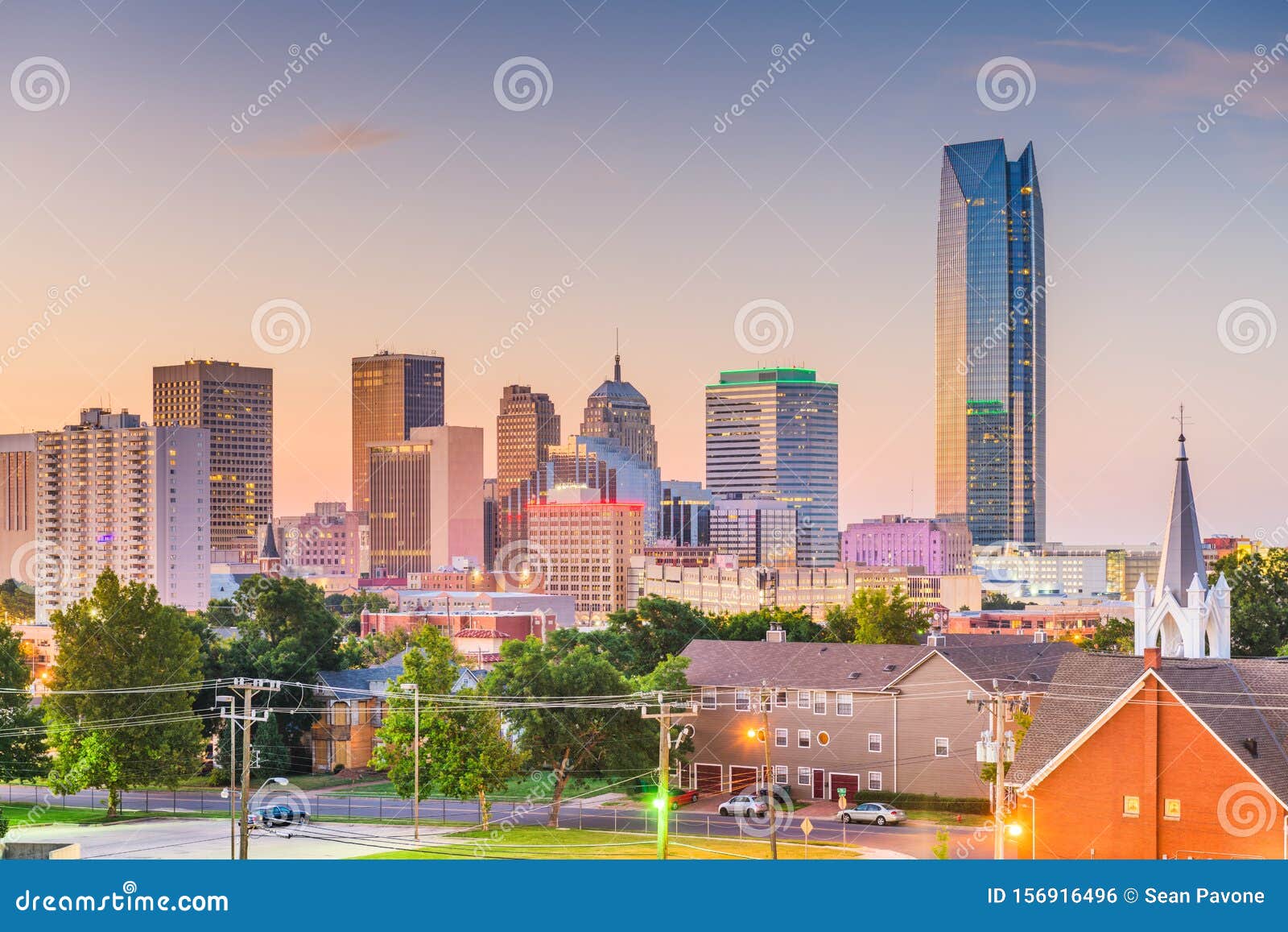 Oklahoma City, Oklahoma, USA Downtown Skyline Stock Photo - Image of ...