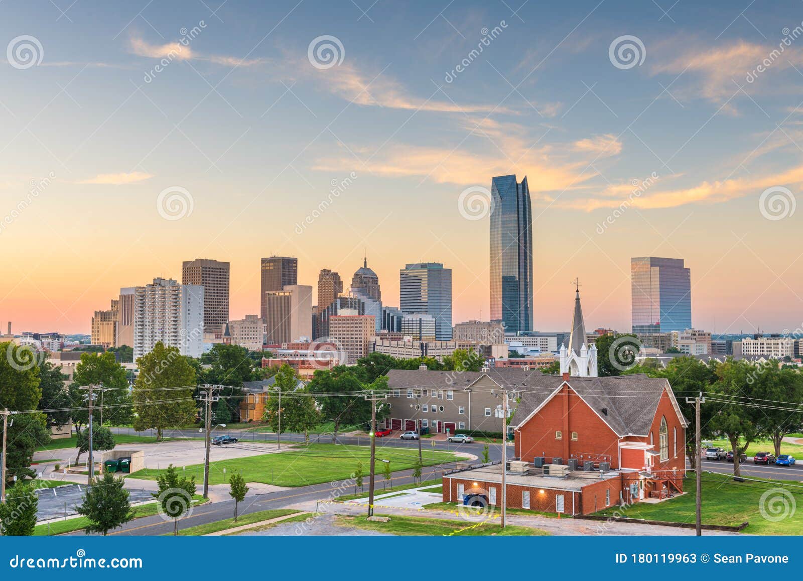 Oklahoma City, Oklahoma, USA Skyline Editorial Stock Photo - Image of ...