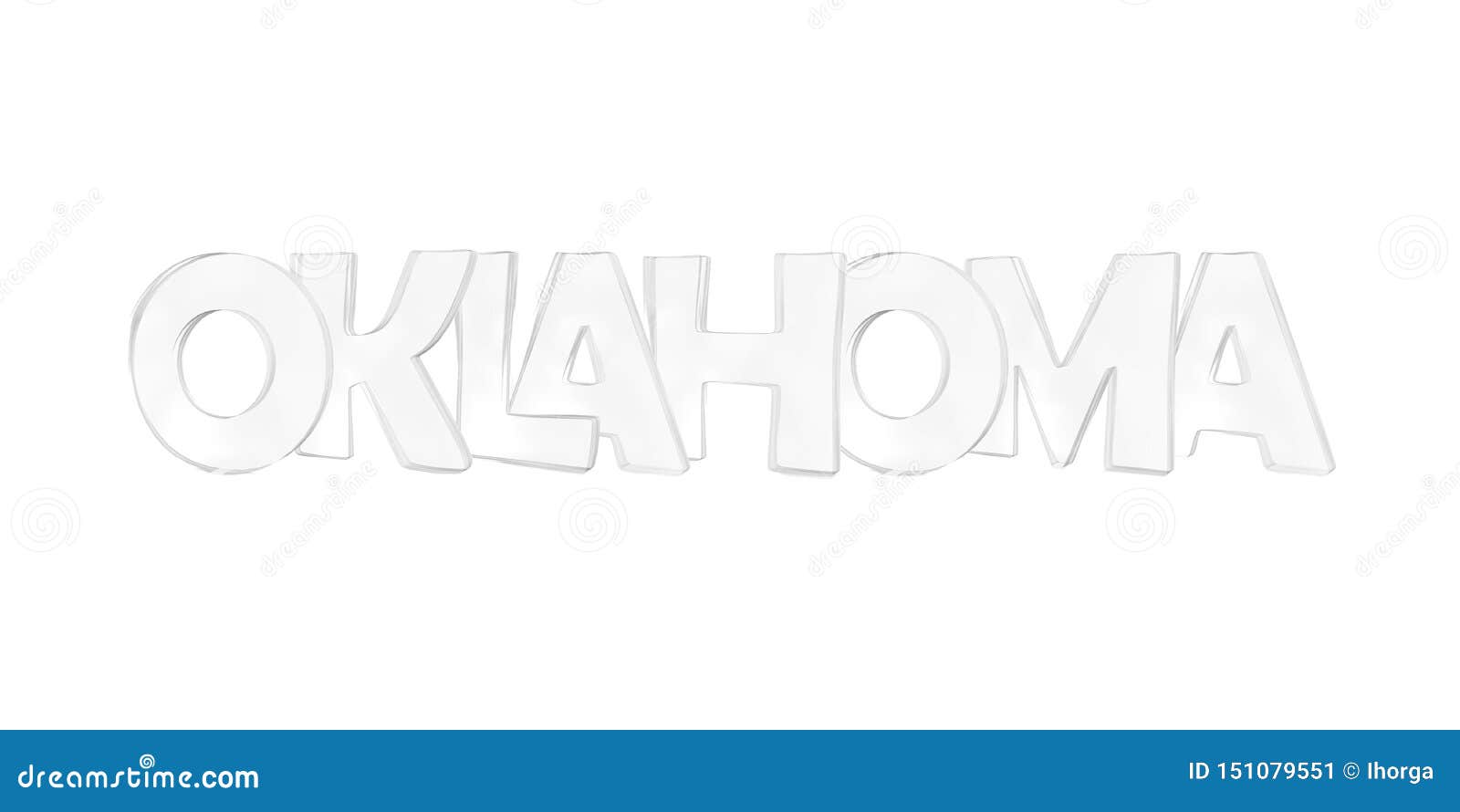 Oklahoma. Isolated USA State Names Stock Illustration - Illustration of ...
