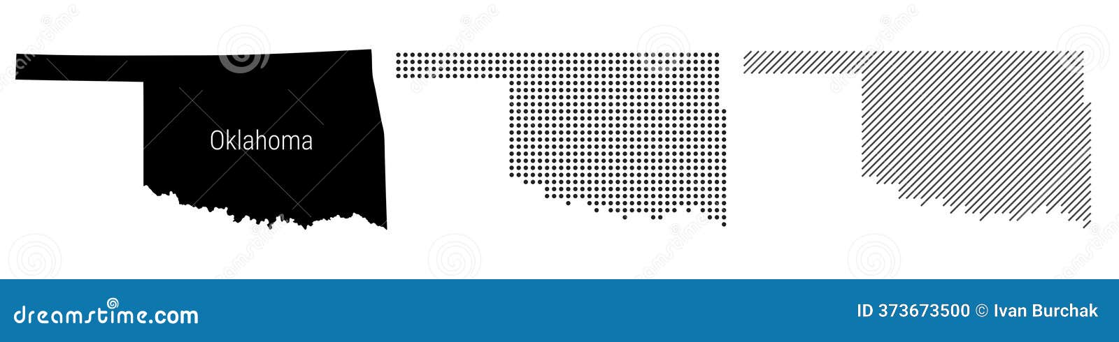 Oklahoma - Detailed Editable Political Map With Labeling. Vector ...