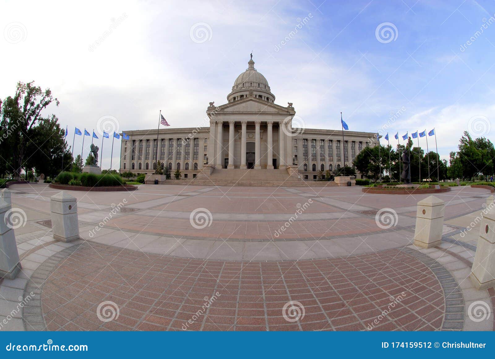 Oklahoma State Capitol Building Stock Photo - Image of city ...
