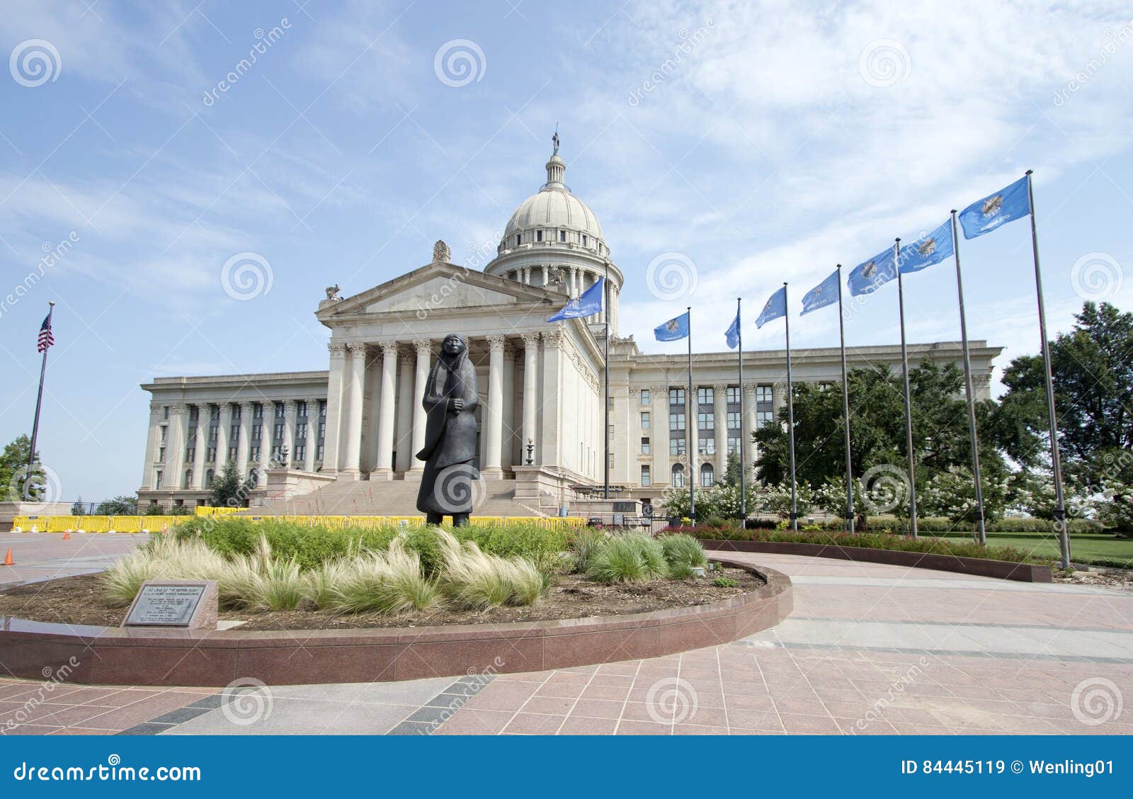 Oklahoma State Capitol Building Stock Image - Image of landmarks ...