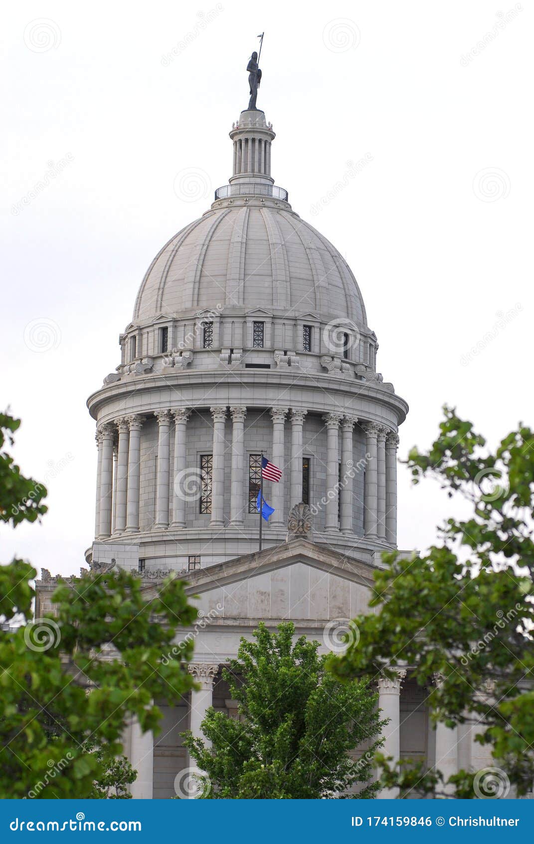 Oklahoma State Capitol Building Stock Photo - Image of administrative ...