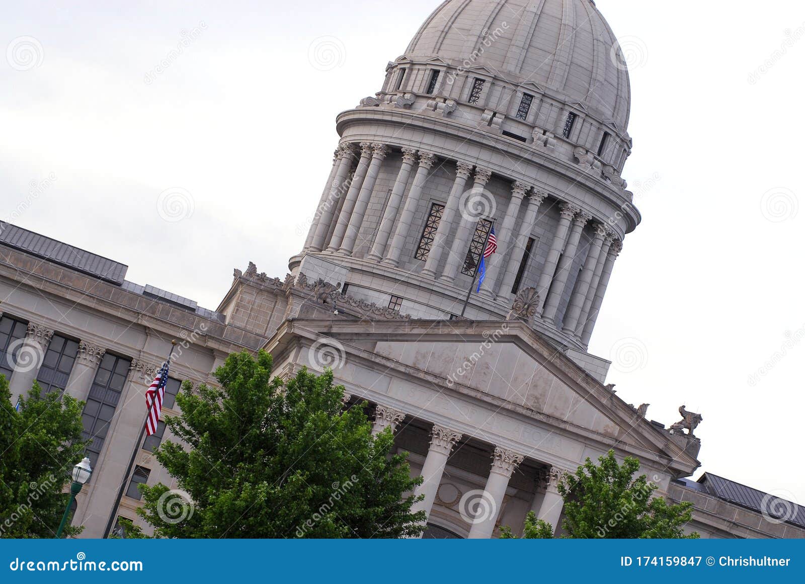 Oklahoma State Capitol Building Stock Image - Image of senate, closeup ...