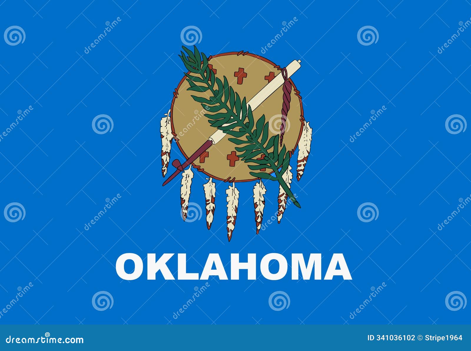 Oklahoma State Flag Background Illustration Stock Illustration ...