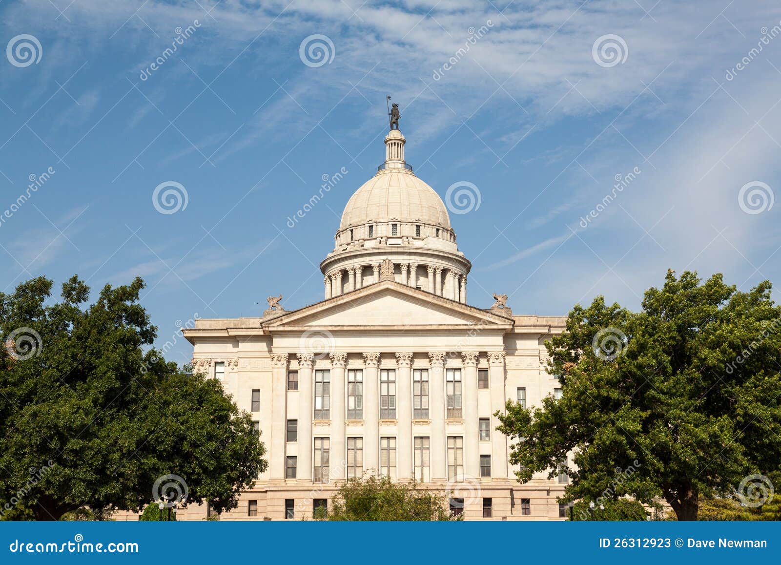 Oklahoma State House and Capitol Building Stock Image - Image of ...