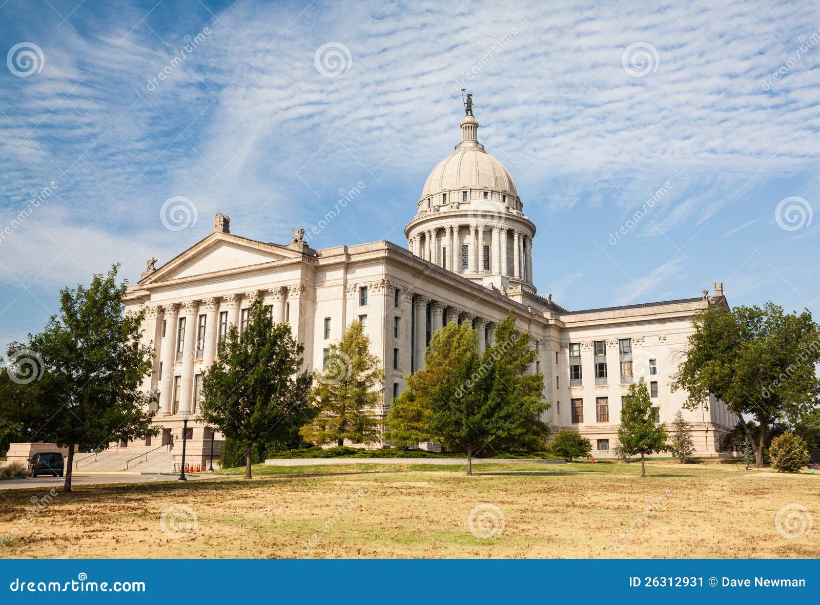 Oklahoma State House and Capitol Building Stock Image - Image of ...