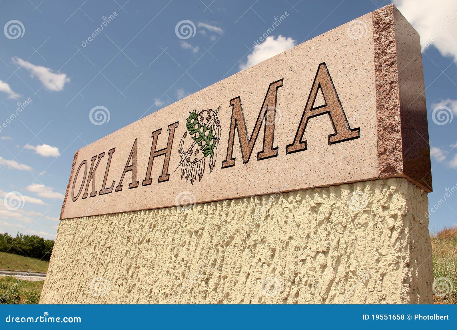 Oklahoma State Sign stock photo. Image of indians, rush - 19551658