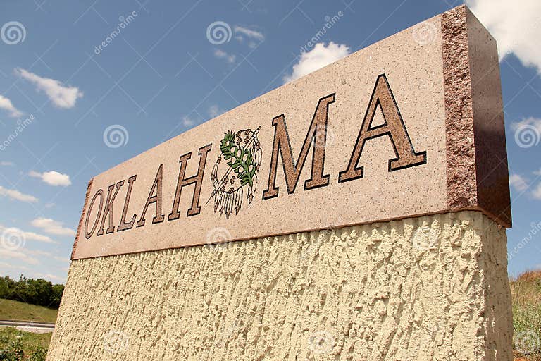 Oklahoma State Sign stock photo. Image of indians, rush - 19551658