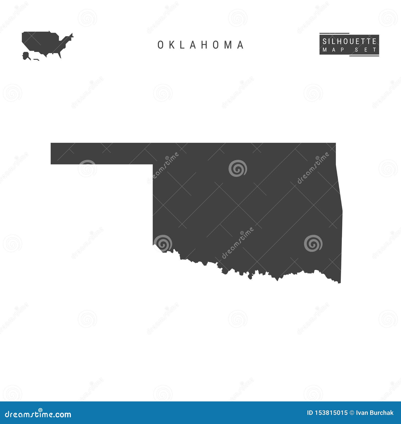 Oklahoma - Detailed Editable Political Map With Labeling. Vector ...