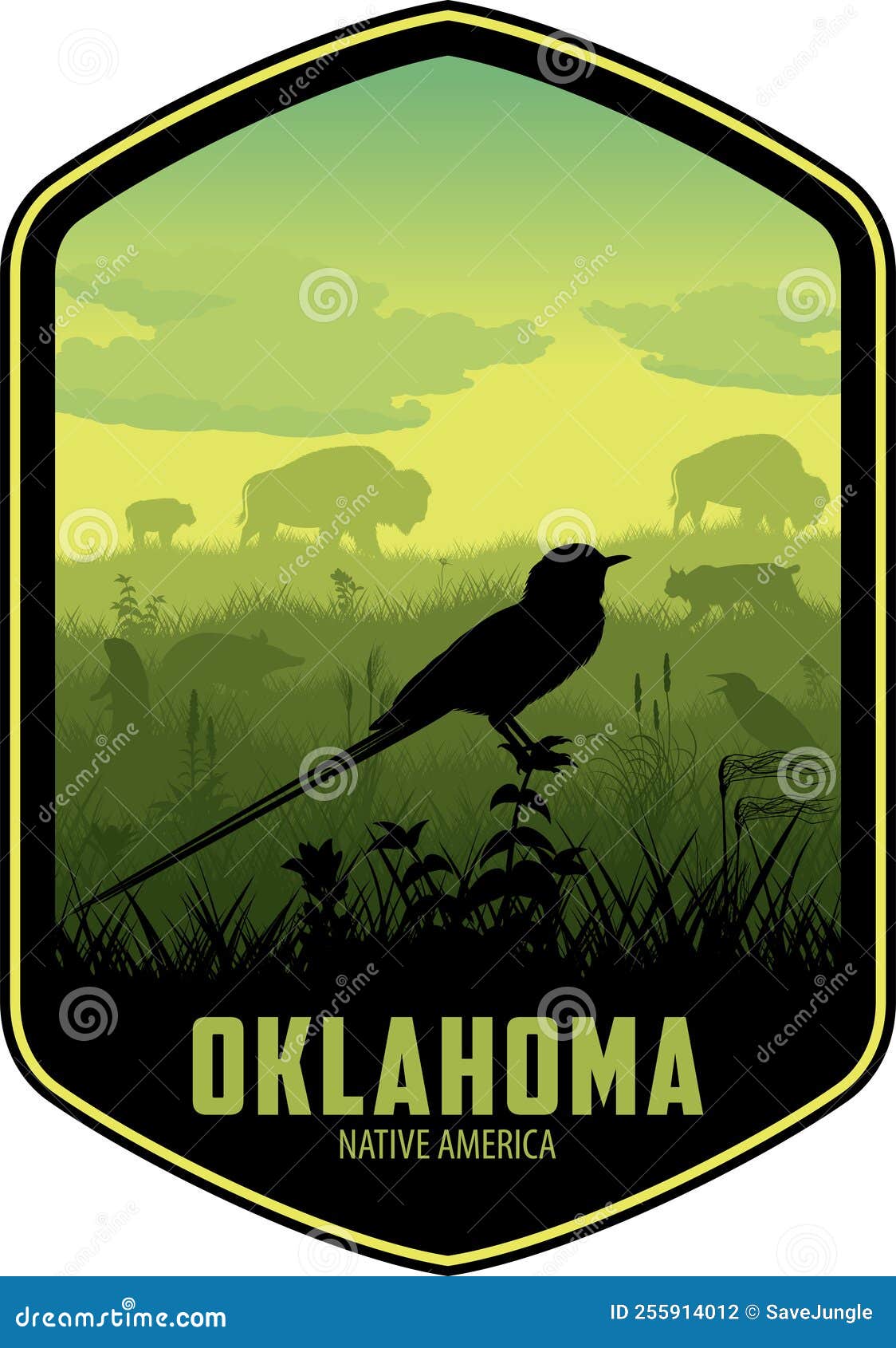 Bird Scissor-Tailed Flycatcher Flying Frame Animation Vector ...