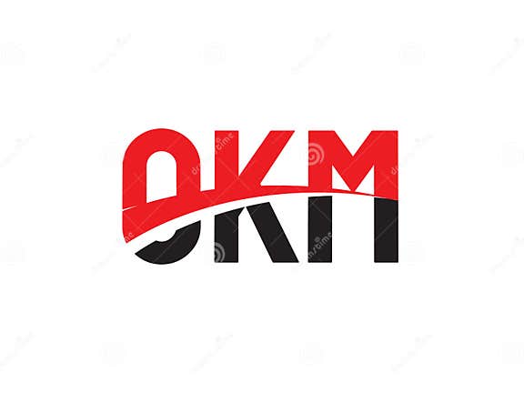OKM Letter Initial Logo Design Vector Illustration Stock Vector ...