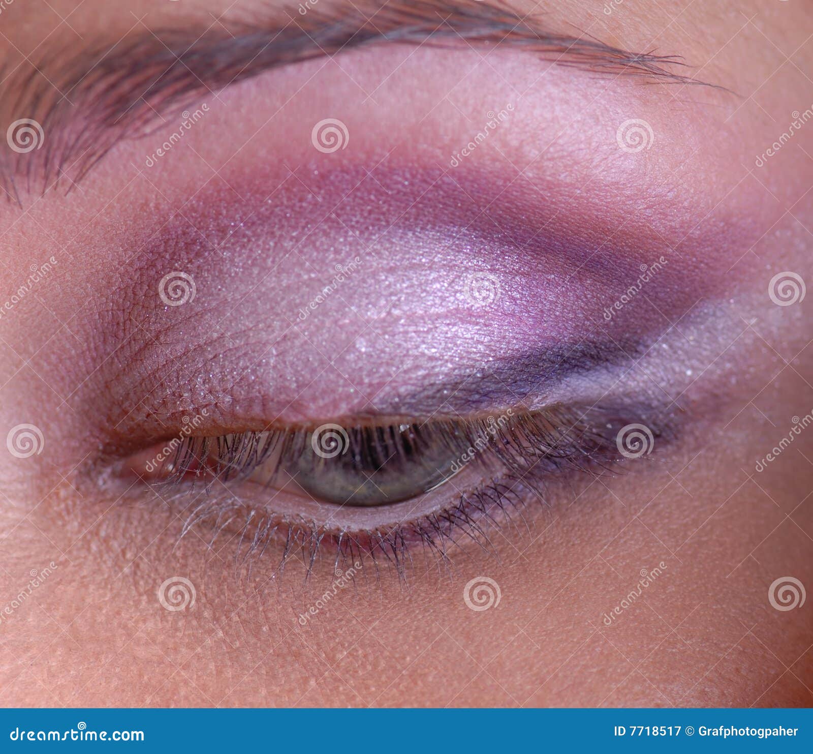 Oko obraz stock. Obraz złożonej z powieki, zakończenie - 7718517