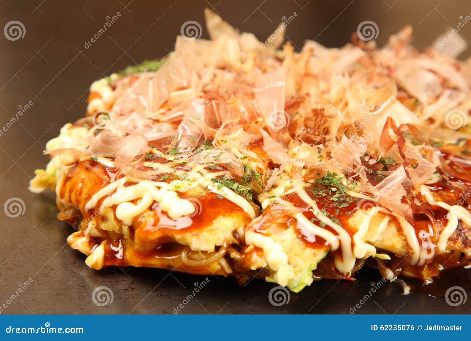 OKONOMIYAKI stock photo. Image of monjayaki, shot, teppanyaki - 62235076
