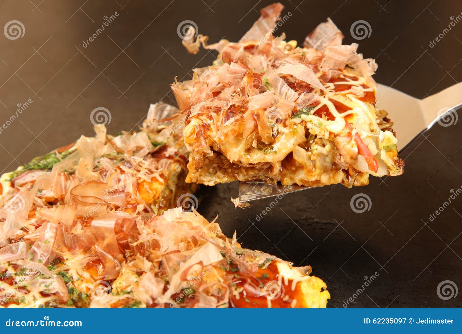 OKONOMIYAKI stock image. Image of okonomi, food, baked - 62235097