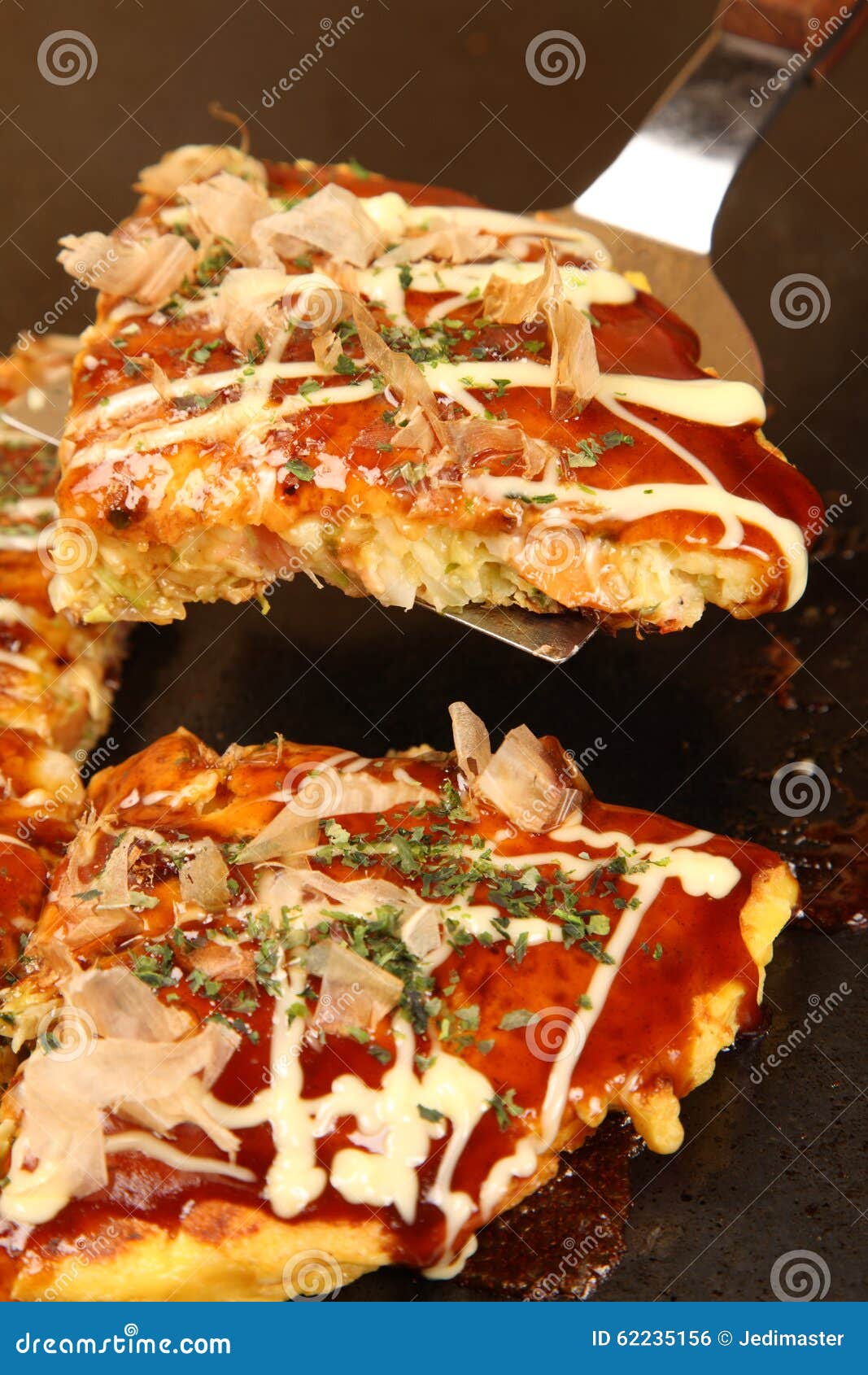 OKONOMIYAKI stock photo. Image of meal, cooked, roast - 62235156