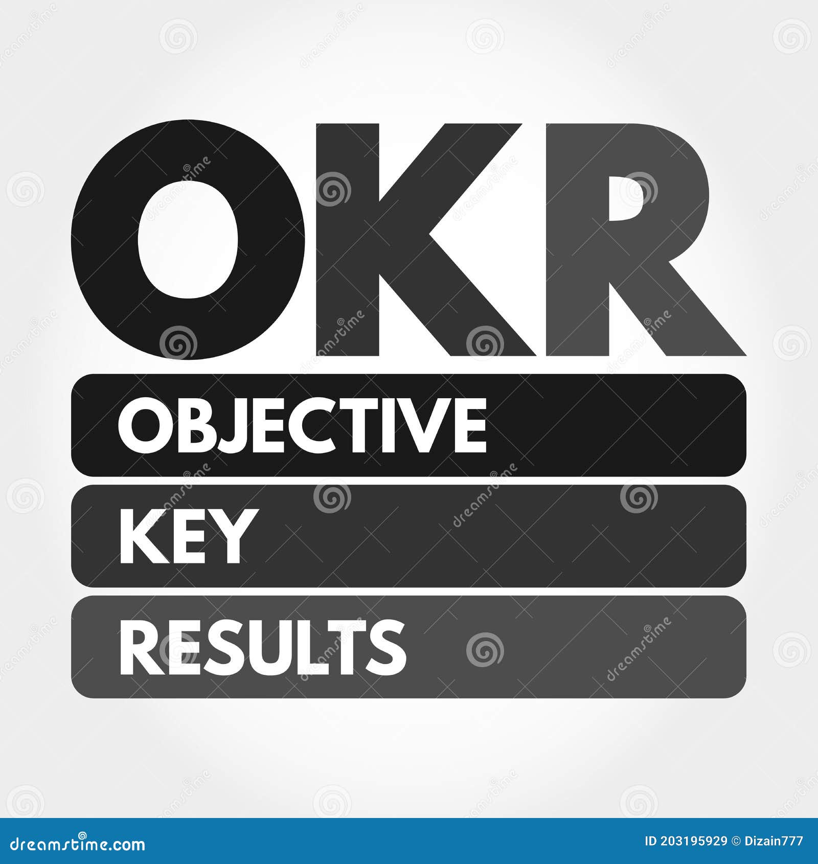 OKR - Objective Key Results Acronym Concept Stock Illustration ... OKR - Objective Key Results Acronym Concept Stock Illustration ...