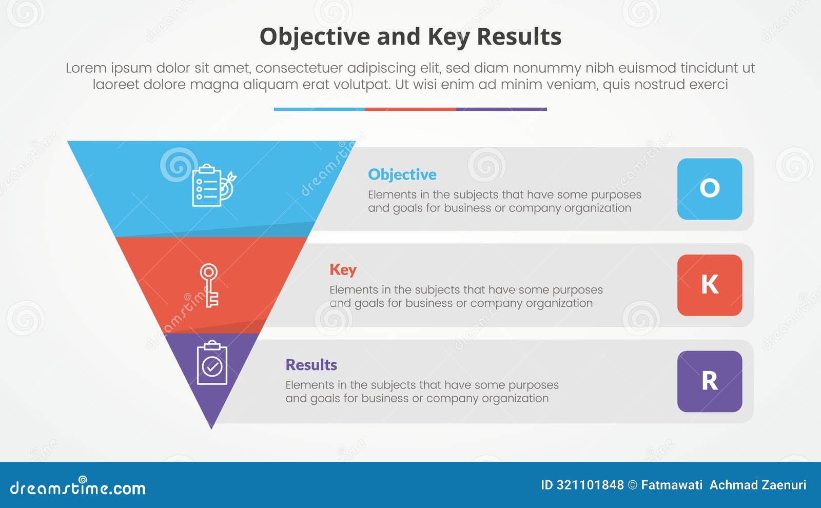 OKR Objectives and Key Results Framework Infographic Concept for Slide ... OKR Objectives and Key Results Framework Infographic Concept for Slide ...