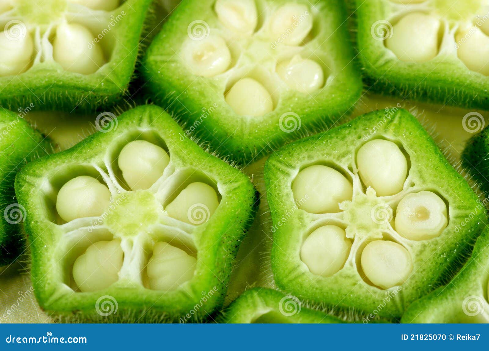 Okra stock photo. Image of sticky, food, close, slice - 21825070