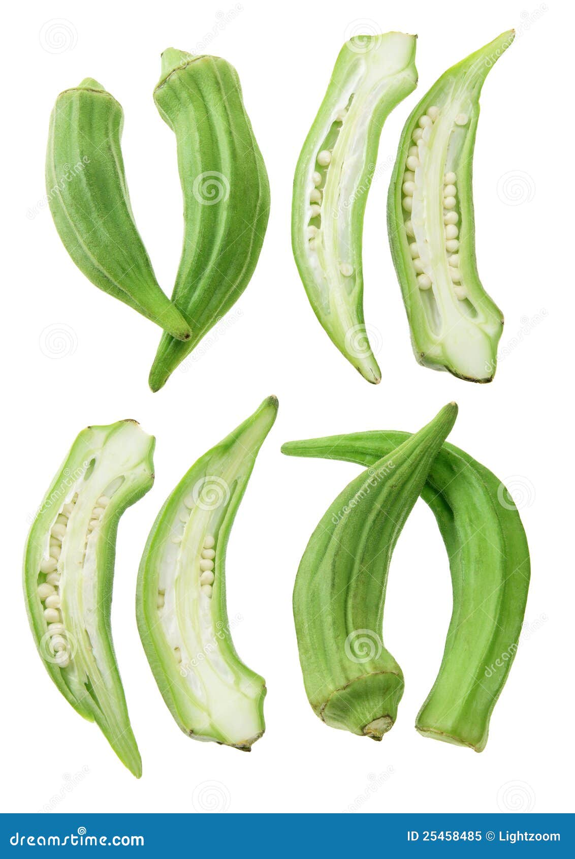 Okra stock image. Image of still, natural, vegetable - 25458485