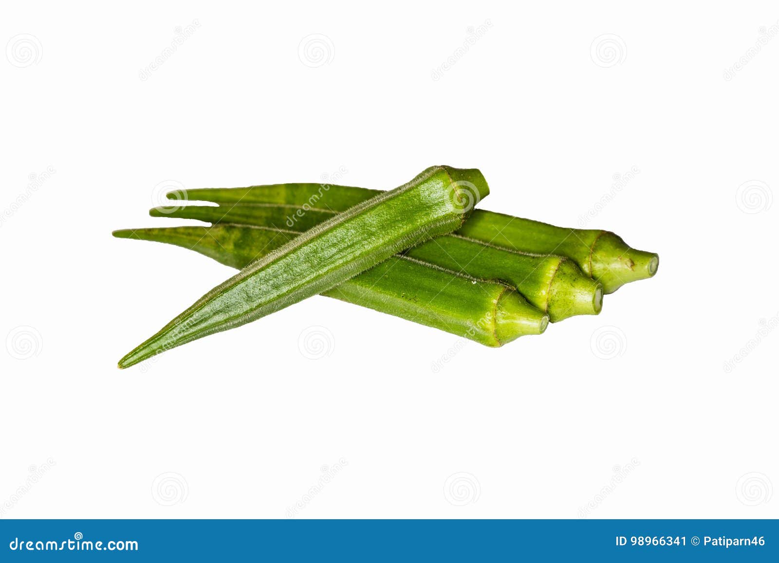 Okra fruit stock image. Image of food, okra, fresh, nature - 98966341