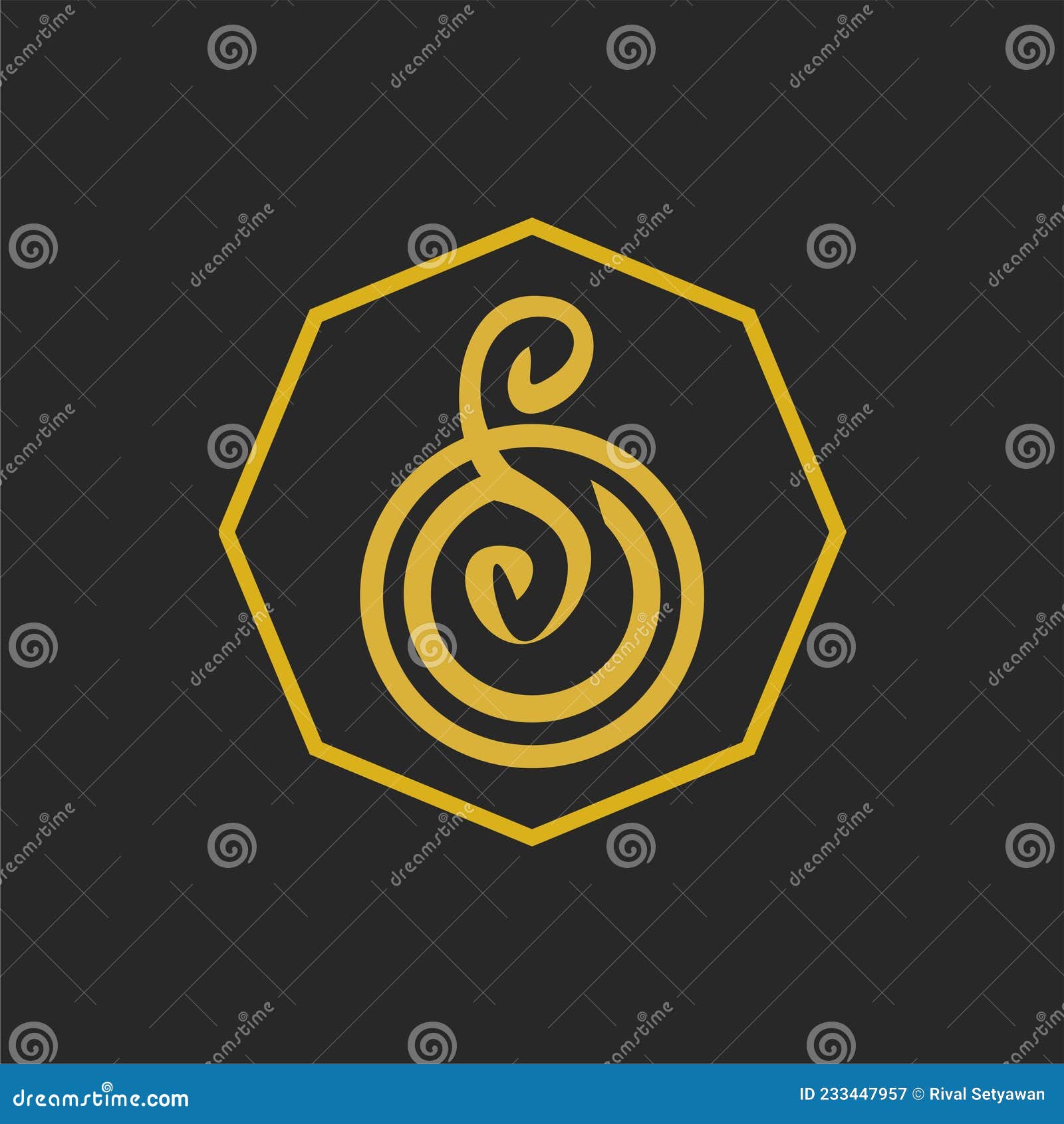 Oktagon simple logo stock vector. Illustration of pattern - 233447957