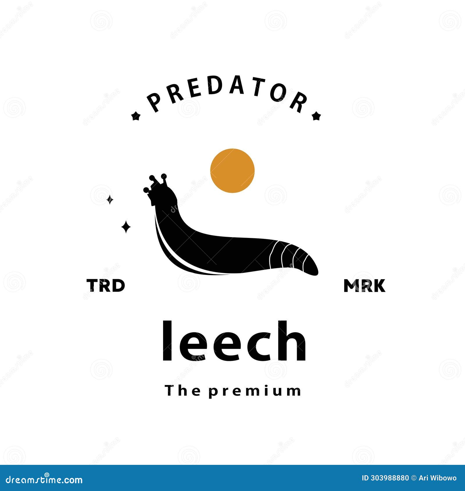 Leech Logo Vector Outline Monoline Art Icon | CartoonDealer.com #304562978